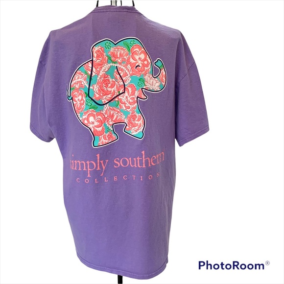Simply Southern | Tops | Simply Southern Light Purple Short Sleeve Tee ...